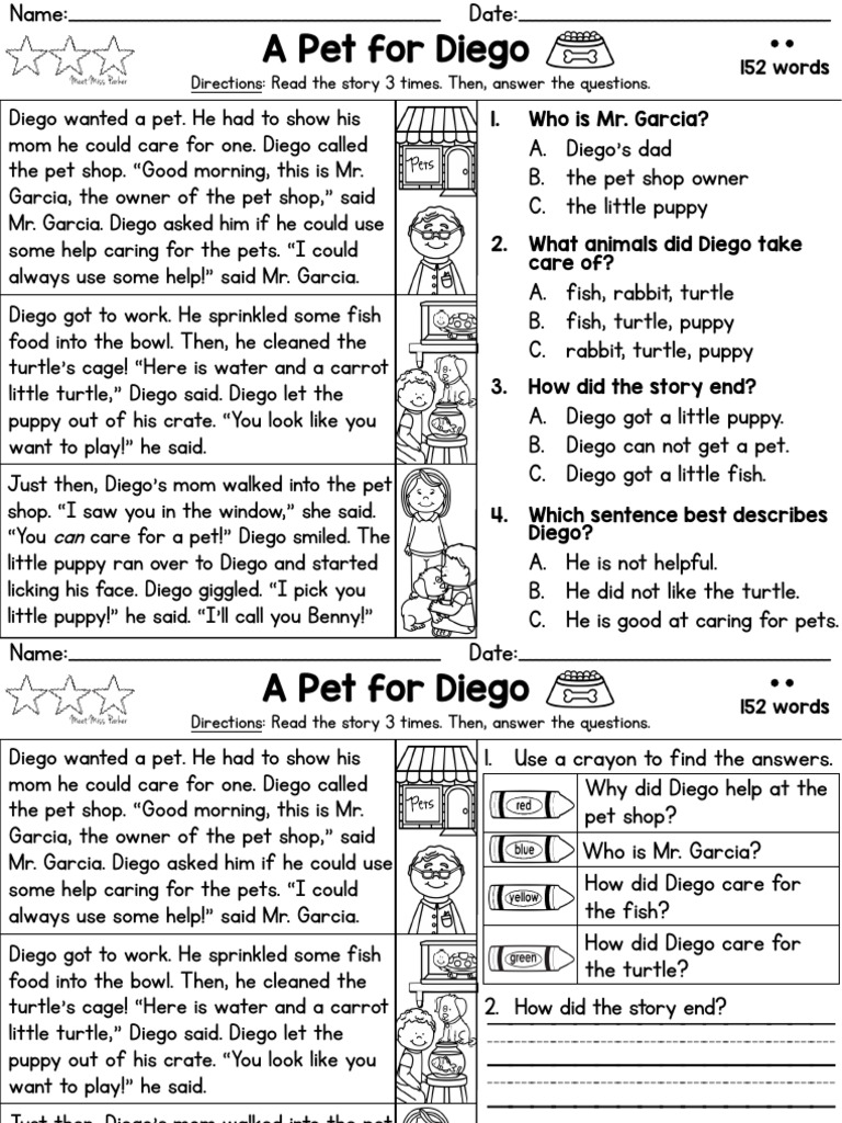 Diego's Pet Care Adventure | PDF | Animal Rights | Animal Welfare
