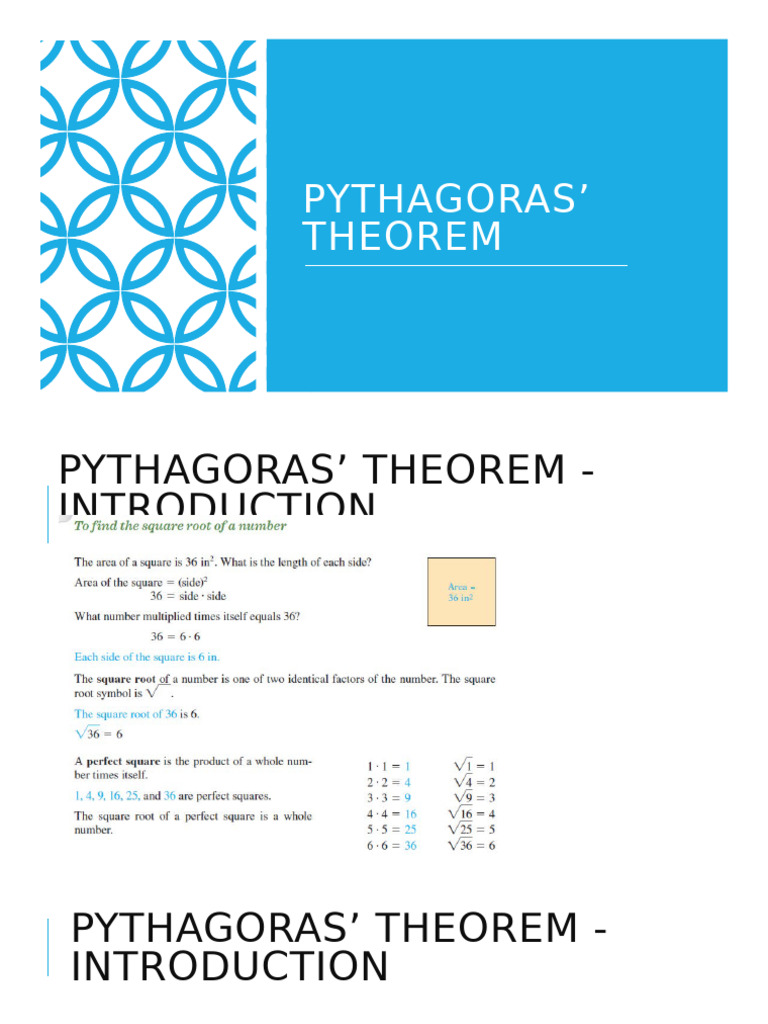 Geometry+ +pythagoras +theorem | PDF