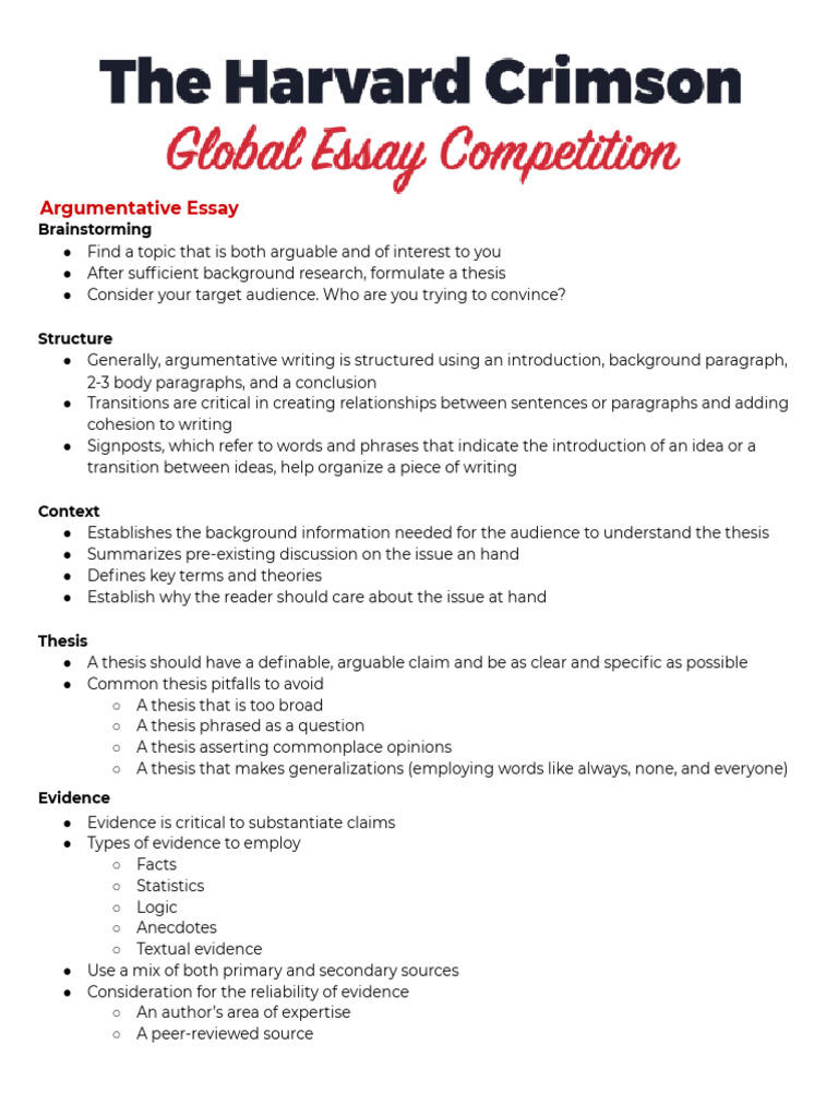 Crafting a Persuasive Argumentative Essay | PDF | Evidence | Essays