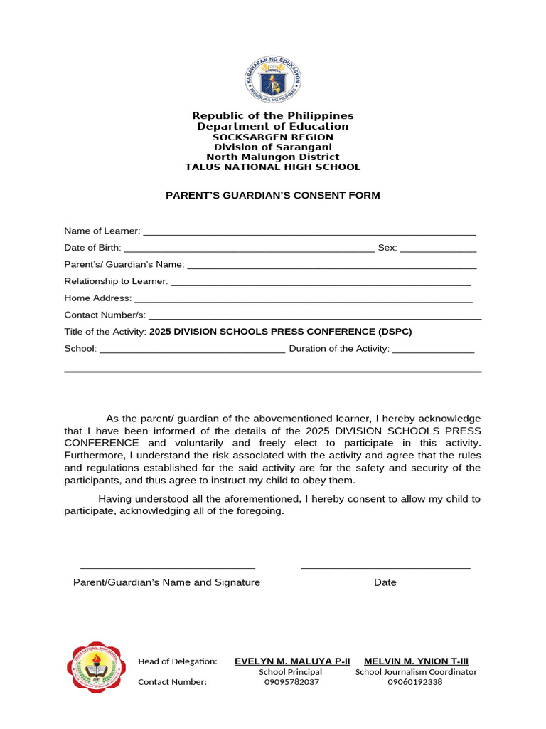 Parent Consent | PDF