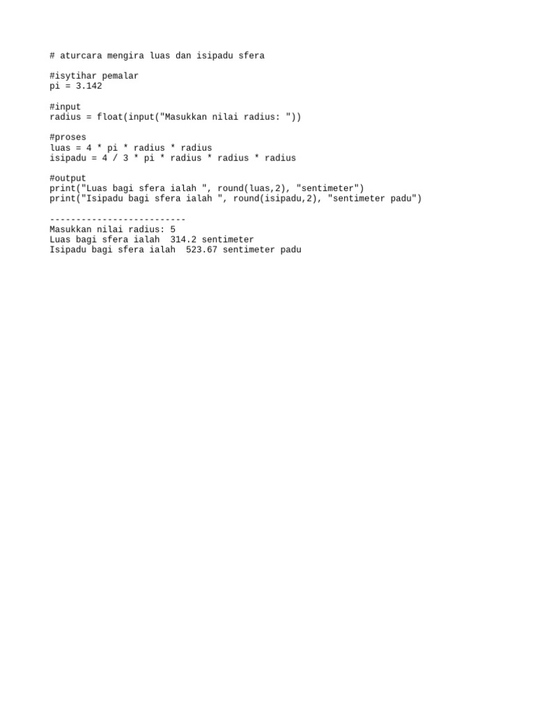 Projek Mini Sfera | PDF