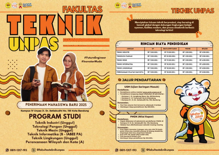 Brosur Fakultas Teknik Unpas 2025 | PDF