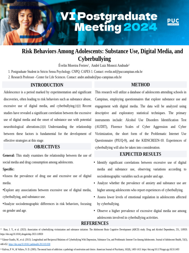 Evelin Freires Andre.v2 | PDF | Substance Abuse | Adolescence