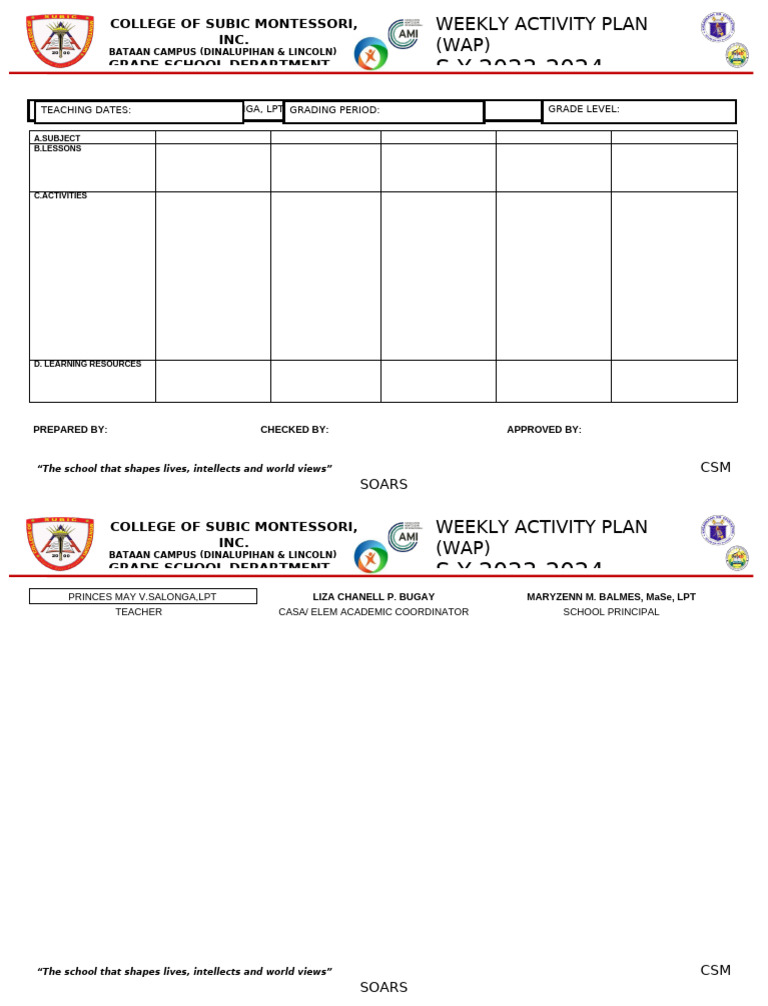 Wap Pattern 2023 2024 | PDF