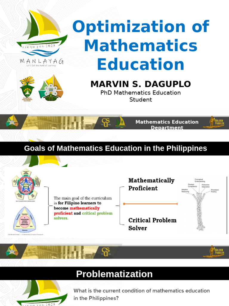 Optimizing Mathematics Education in the Philippines | PDF ...