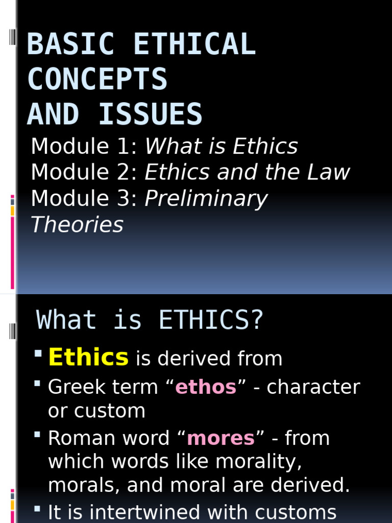 1-Ethical Concepts | PDF | Psychological Egoism | Altruism