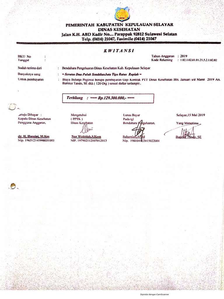 Ampra Gaji 2019. An Lindawanti | PDF