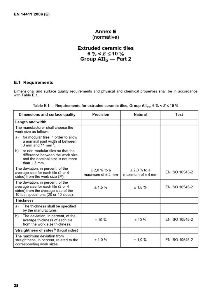 BS EN 14411 2006 - E | PDF