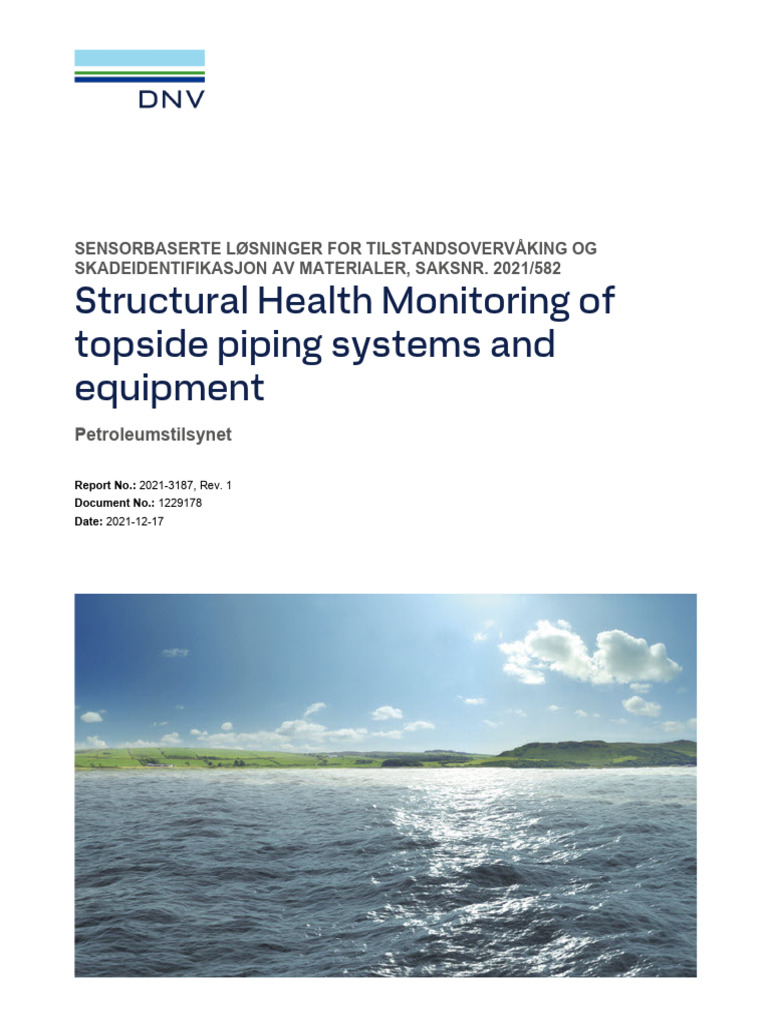 Rapport Structural Health Monitoring of Topside Systems | PDF | Fatigue ...