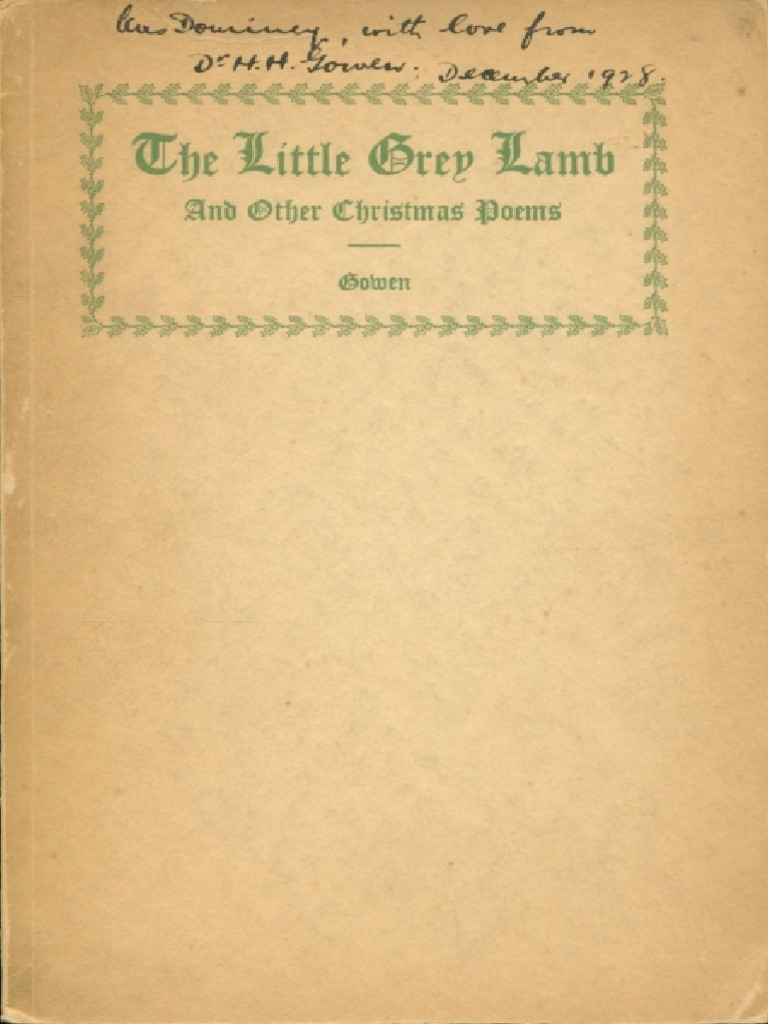 The Little Grey Lamb - Herbert H. Gowen | PDF | Project Gutenberg ...