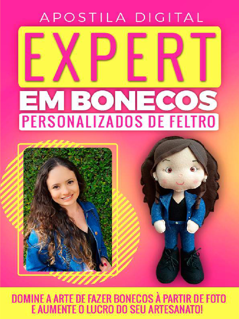 Apostila Expert Em Bonecos Personalizados de Feltro [Mais Leve] | PDF | Roupas | Sapato