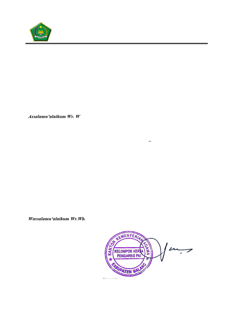 Surat Pemberitahuan PKG 2024 | PDF