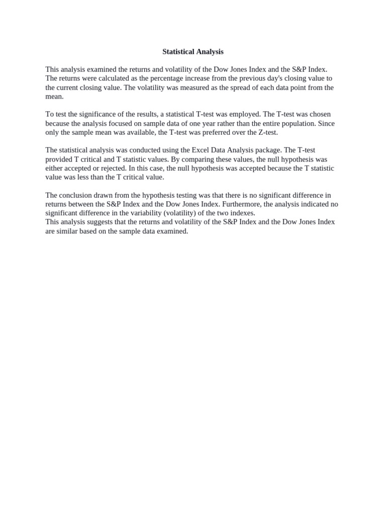 Statistical Analysis | PDF