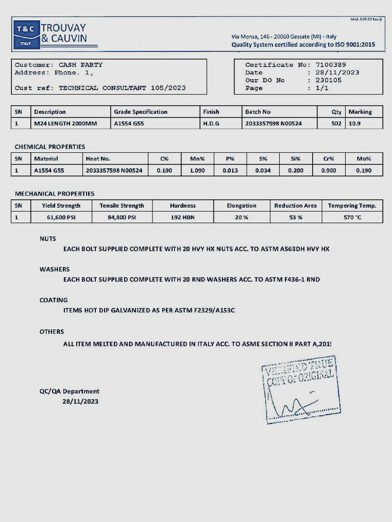 10.9 ANCHOR M24 | PDF