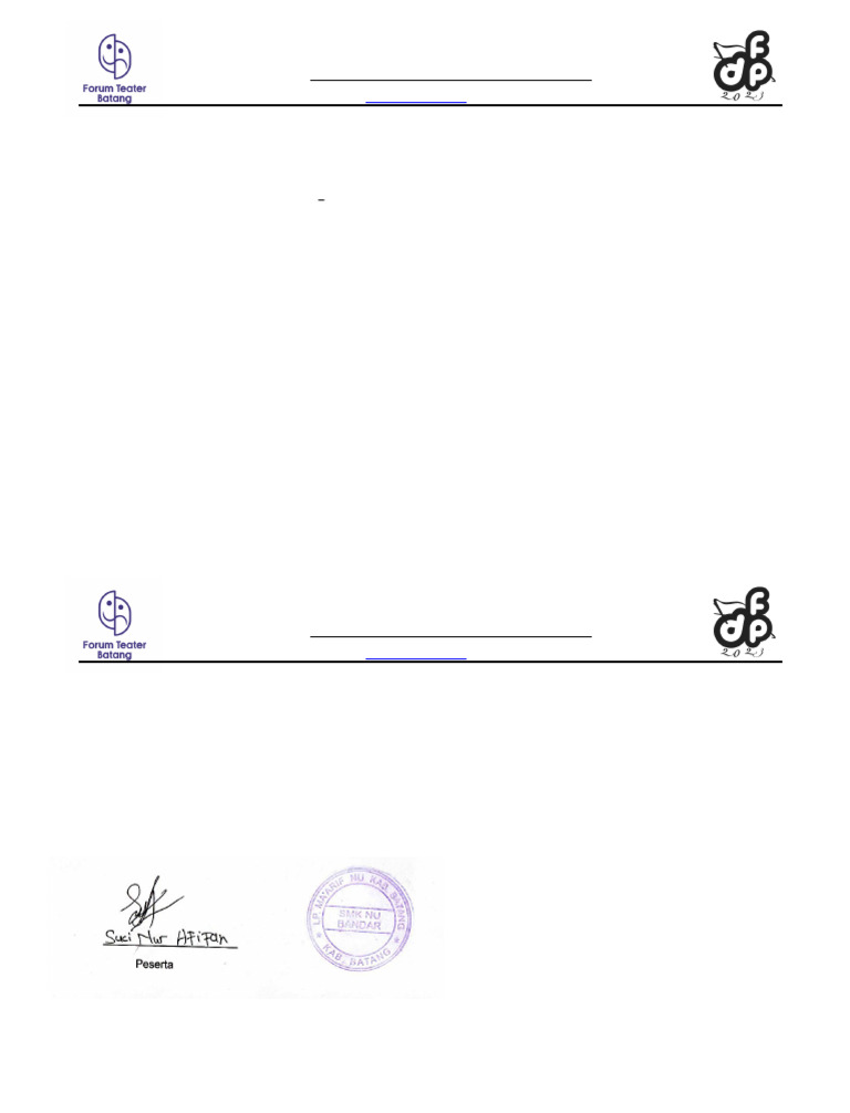 formulir pendaftaran FDP | PDF