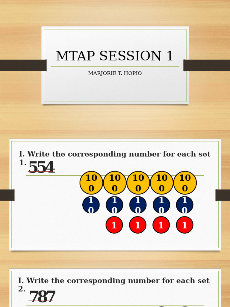 Mtap Session 1 Grade 1 | PDF