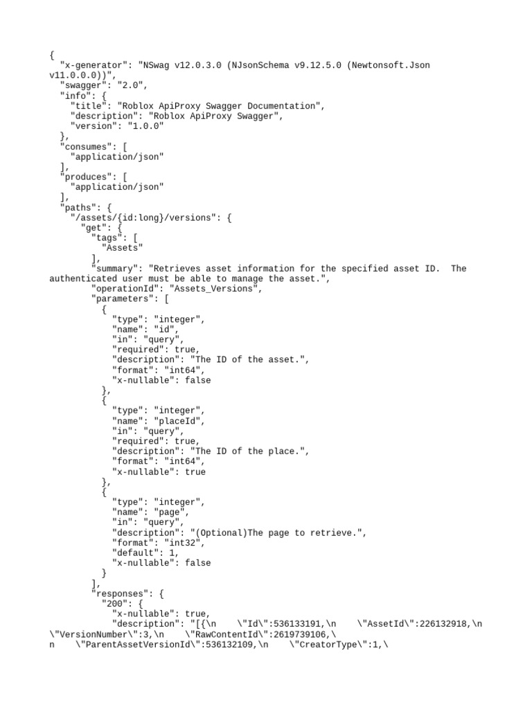 robloxapiproxy | PDF | Integer (Computer Science) | User (Computing)