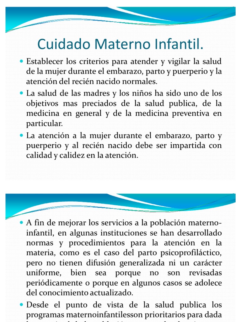 Cuidado Materno Infantil