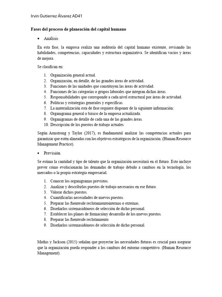 Investigación Irvin | PDF | Business | Capital humano