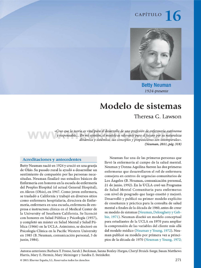 Modelo de Sistemas de Betty Neuman | PDF | Enfermería | Estrés (biología)