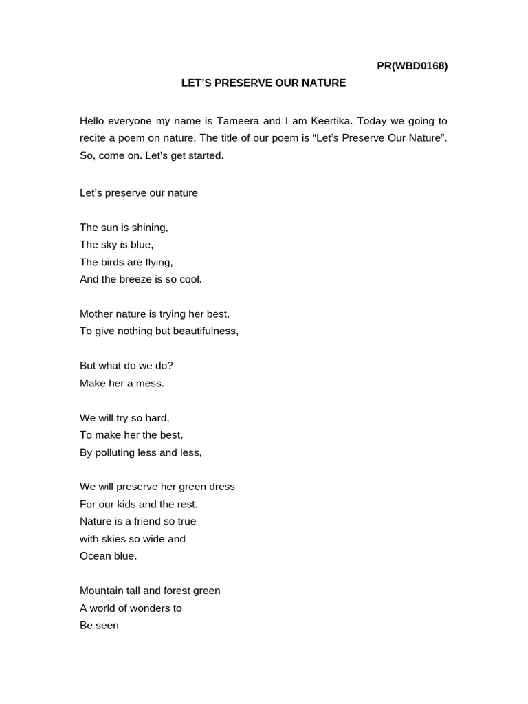 Poem Recitation.2024 | PDF