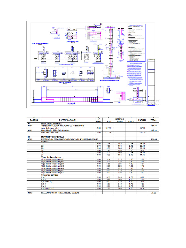 PLANO Y METRADO | PDF