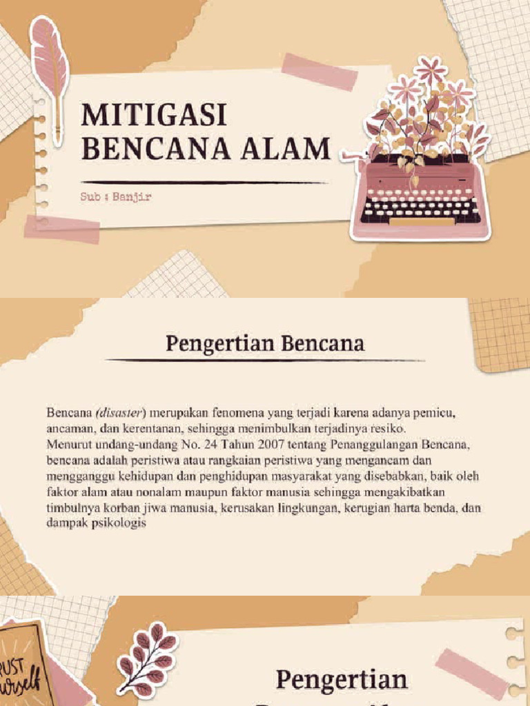 Mitigasi Bencana | PDF