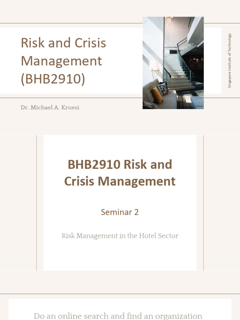 Hotel Sector Risk Management Strategies | PDF | Risk | Risk Management