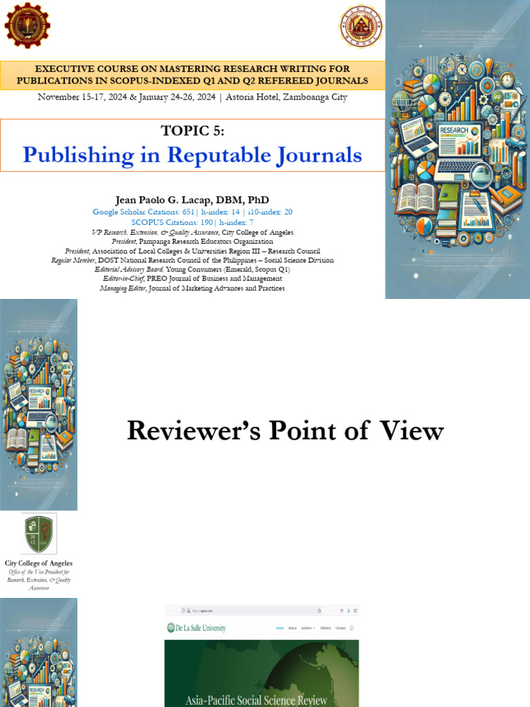 Topic 2 Publishing in Reputable Journals | PDF | Academic Journal ...