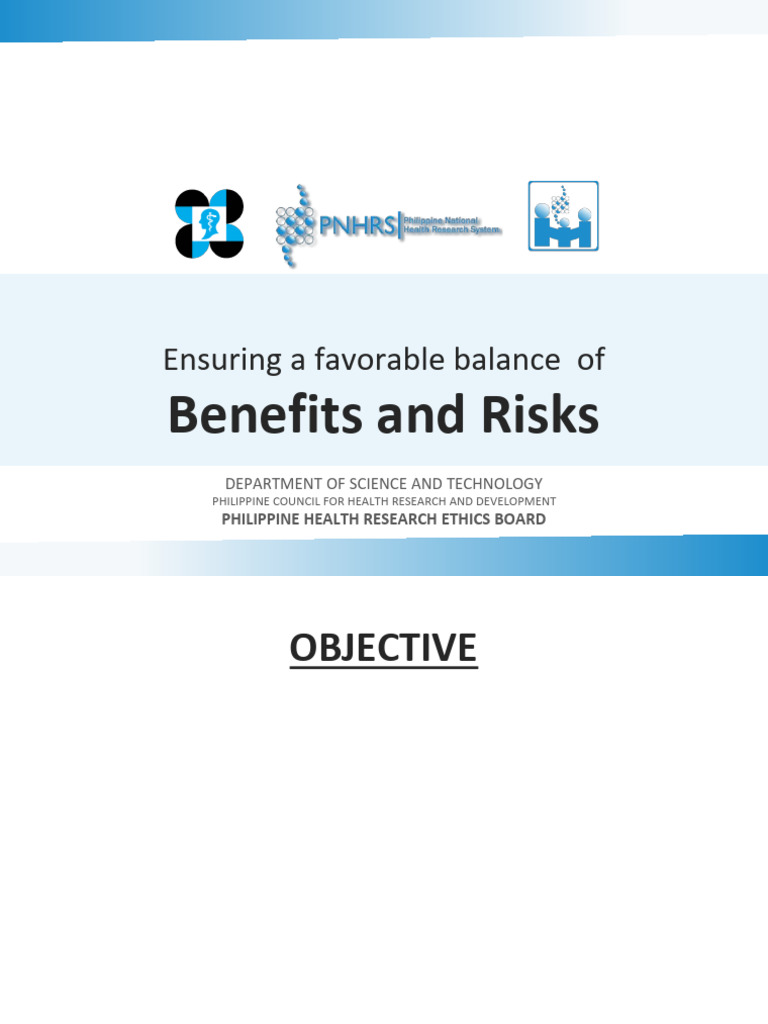 Topic-5-Ensuring A Favorable Balance of Benefits and Risks - ACEdits ...