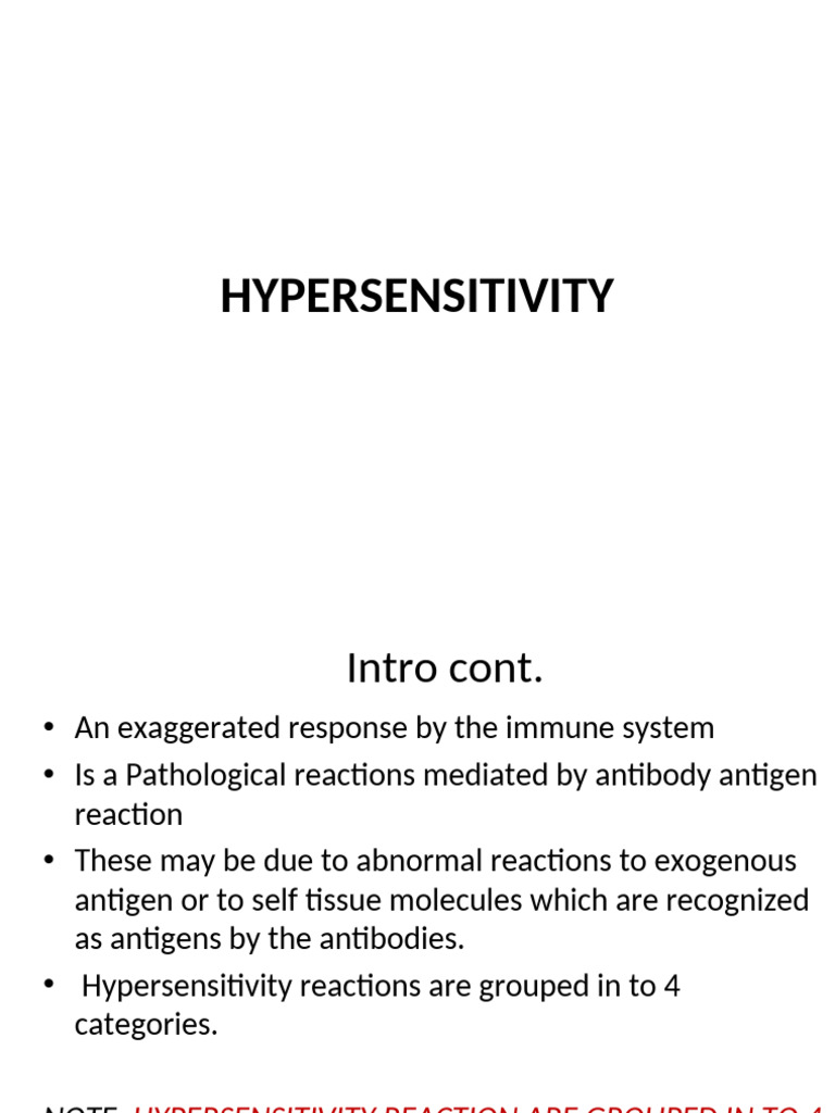 9. Hypersensitivity Mc | PDF | Immune System | Rheumatoid Arthritis
