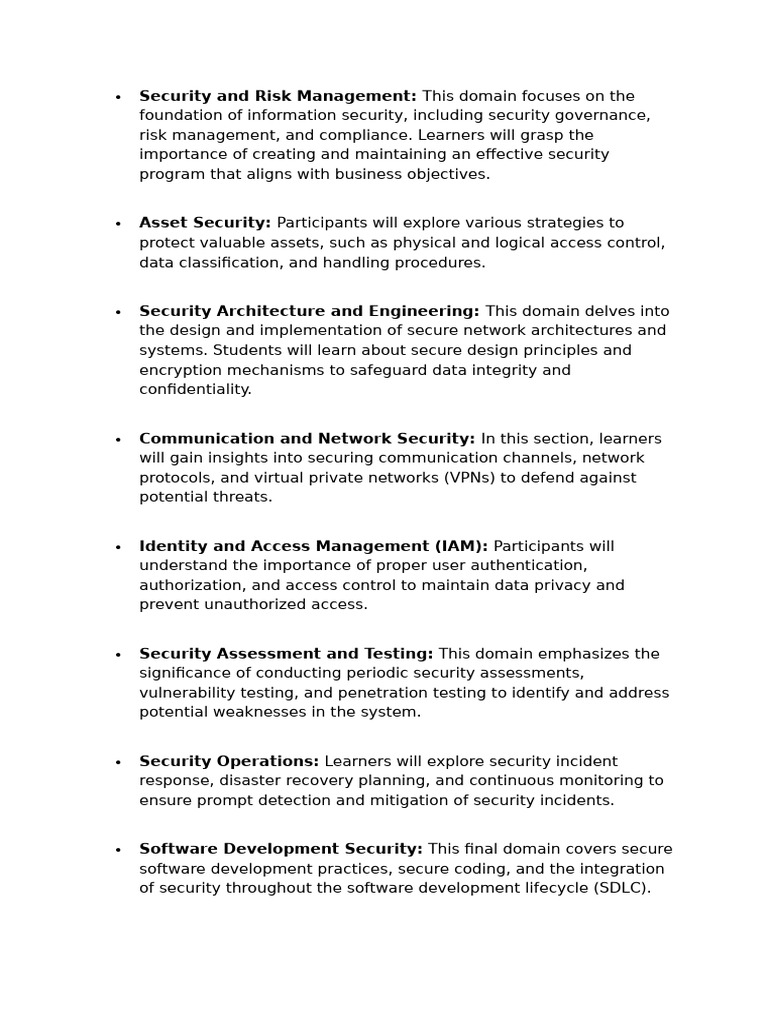 Comprehensive Guide to Information Security Domains | PDF