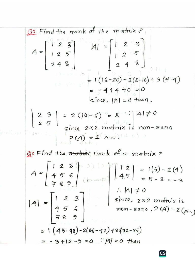 Matrix and Differentiate Calculas - 31 | PDF