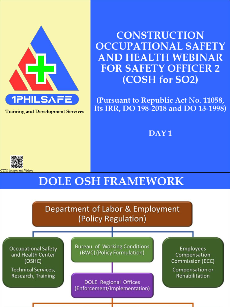 COSH For SO2 PowerPoints From Day 1 To Day 4 | PDF | Occupational ...