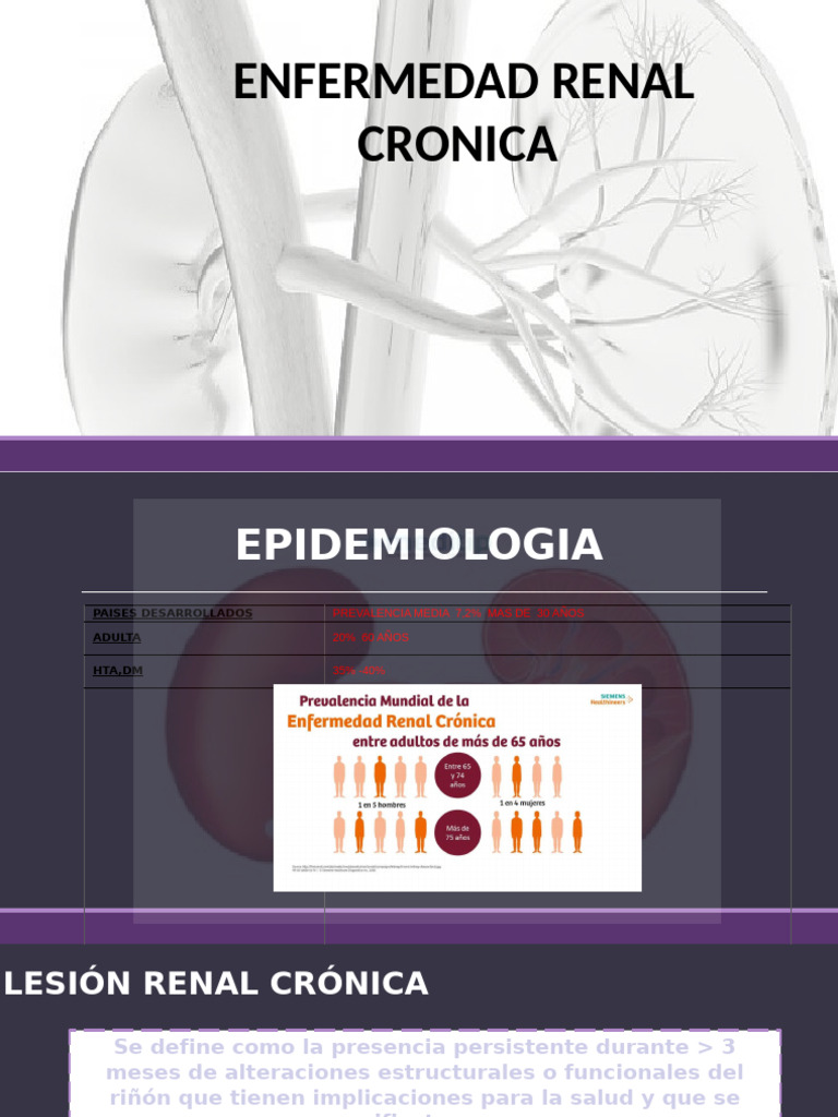 Enfermedad Renal Cronica | PDF | Enfermedad renal crónica | Riñón