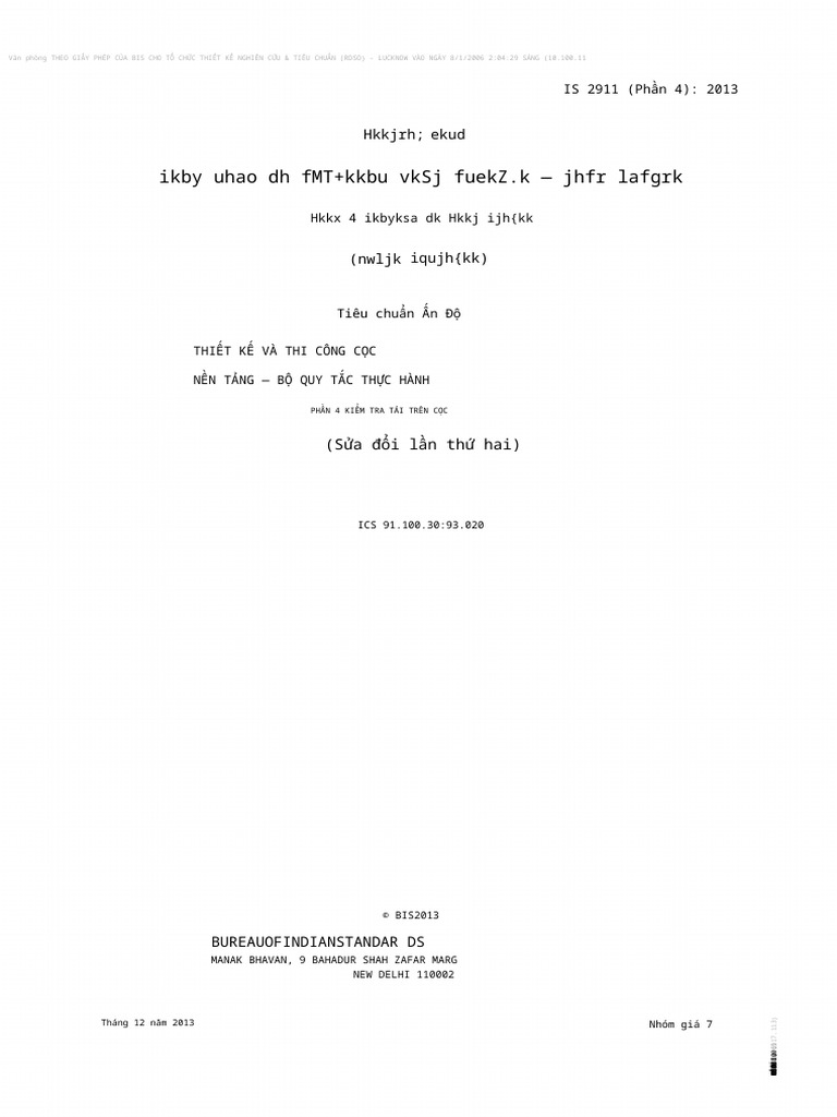 IS 2911 Part 4 - 2015 | PDF