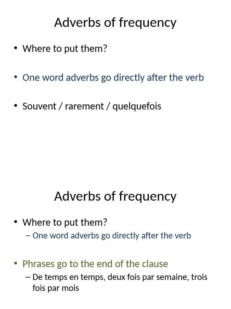 Adverbs of Frequency Chores | PDF