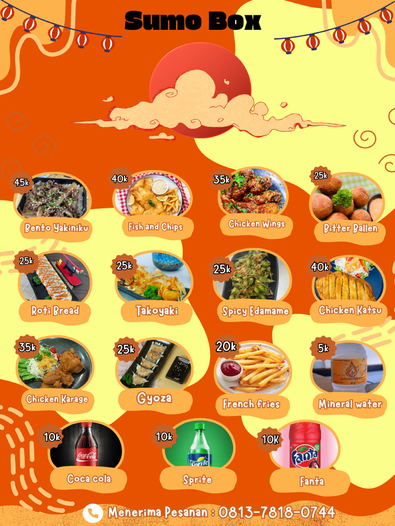 Menu Untuk Sumo Box | PDF
