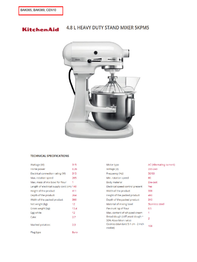 KITCHENAID | PDF