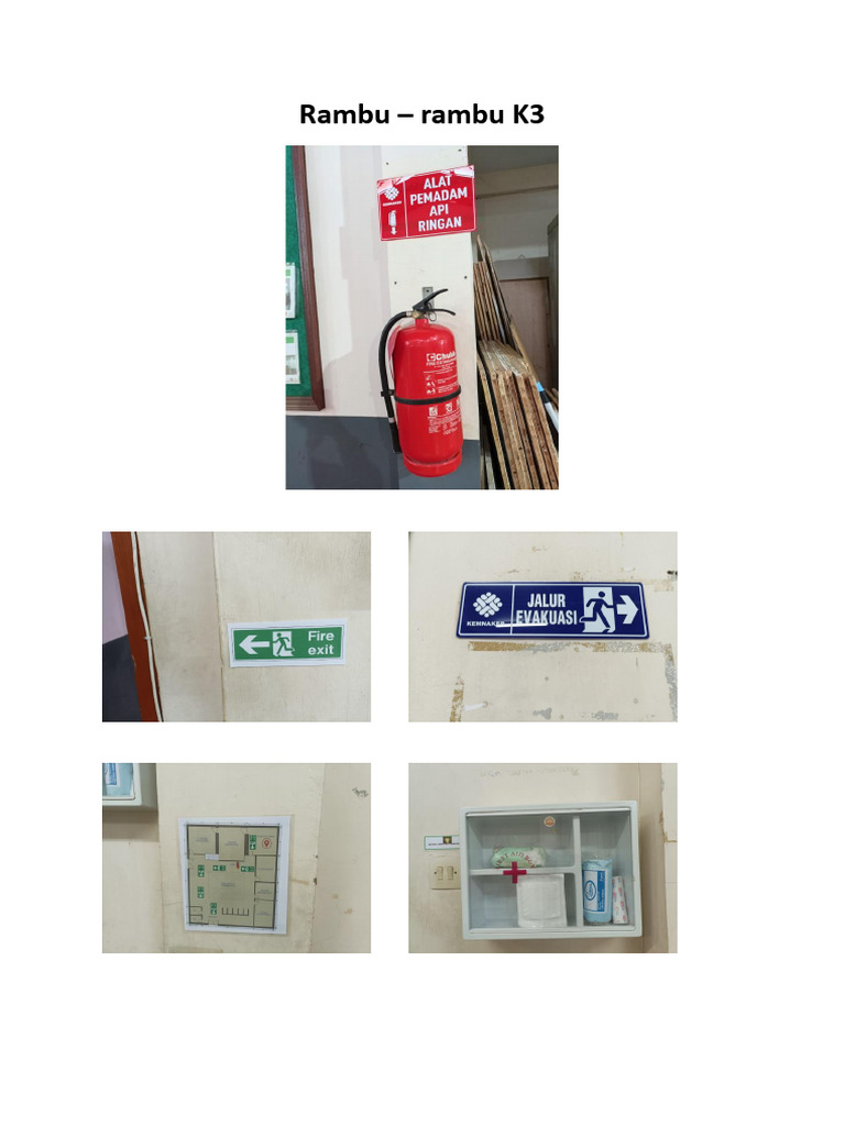 6.1.e Rambu-rambu K3 | PDF