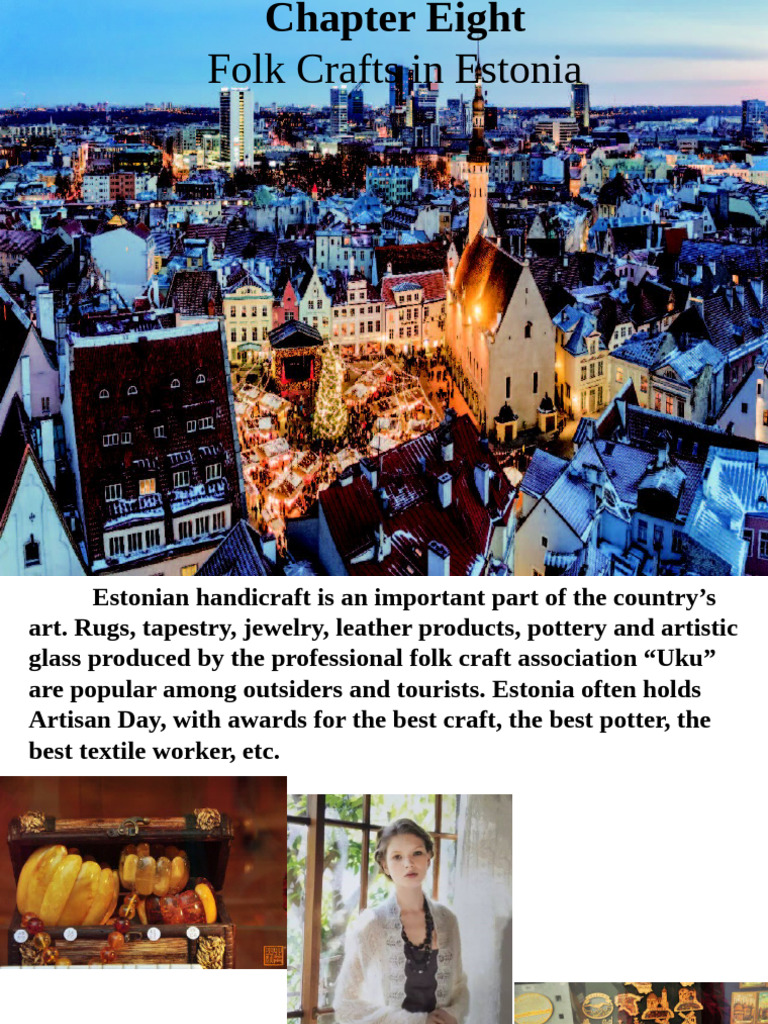 Chapter Eight Folk Crafts in Estonia | PDF | Weaving | Crafts