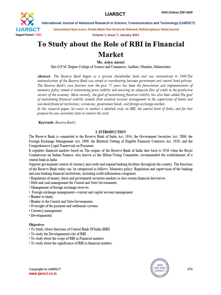 LIC reasearch project | PDF | Banks | Reserve Bank Of India