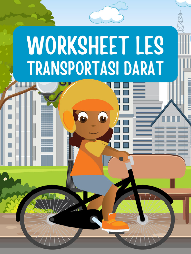 Fun and Colorful Kindergarten Workbook ESL Transportation Worksheets ...