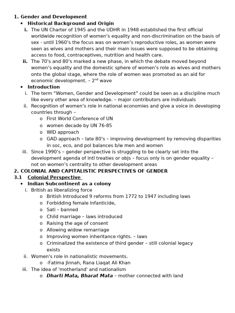 Gender and Development Insights | PDF | World Systems Theory | Gender ...