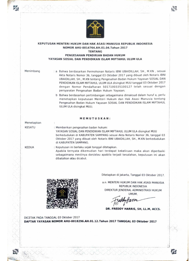 Menhumkam Madin Mif Ul | PDF