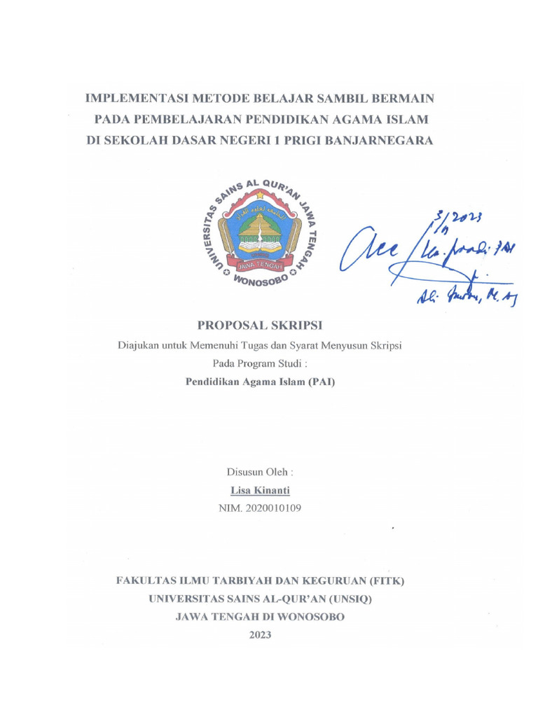 Proposal Skripsi Revisi | PDF