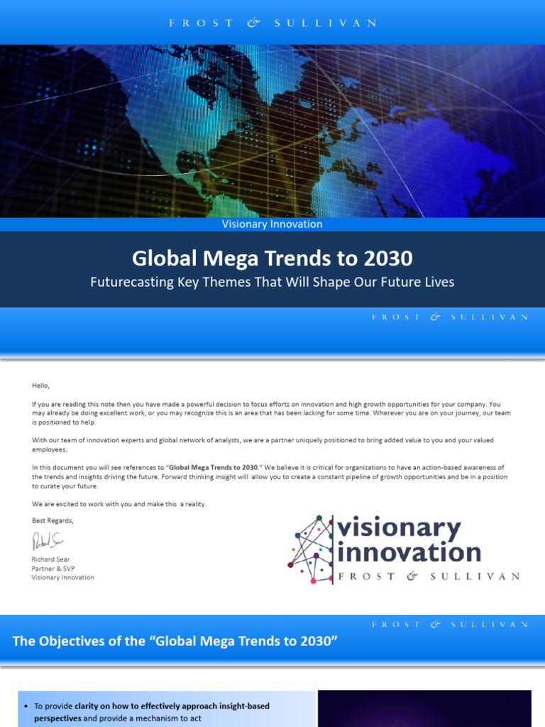 Global Mega Trends To 2030 FS | PDF | Internet Of Things | Technological Convergence