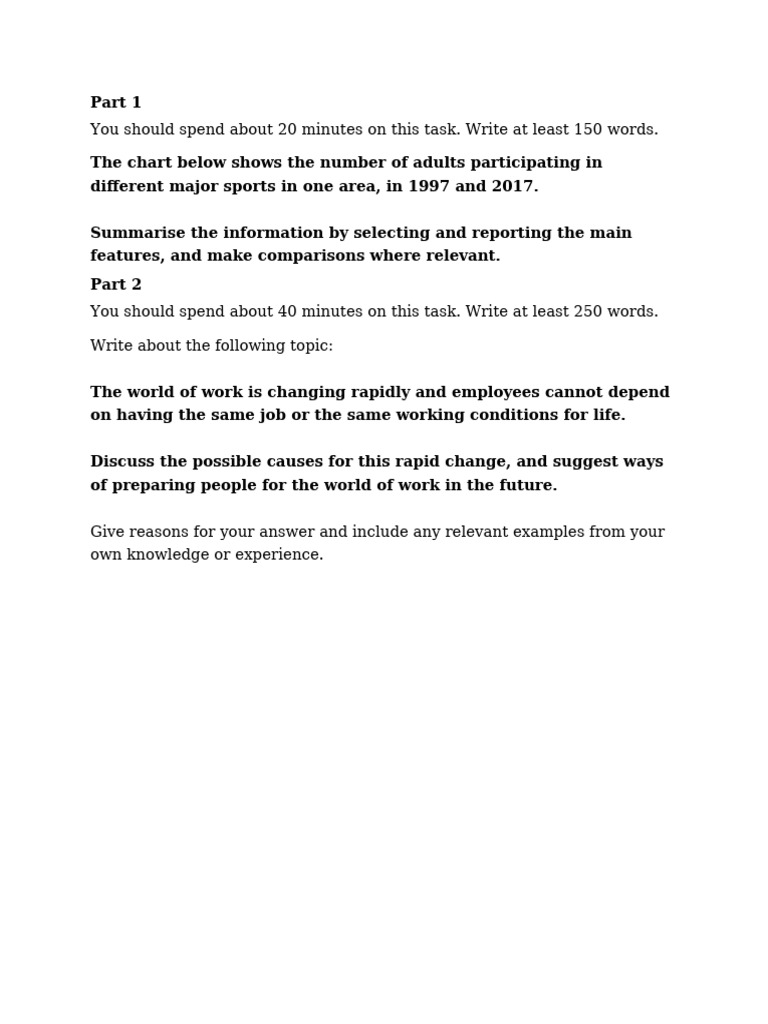 March 2024 - Academic Writing - Ielts Part 2 | PDF