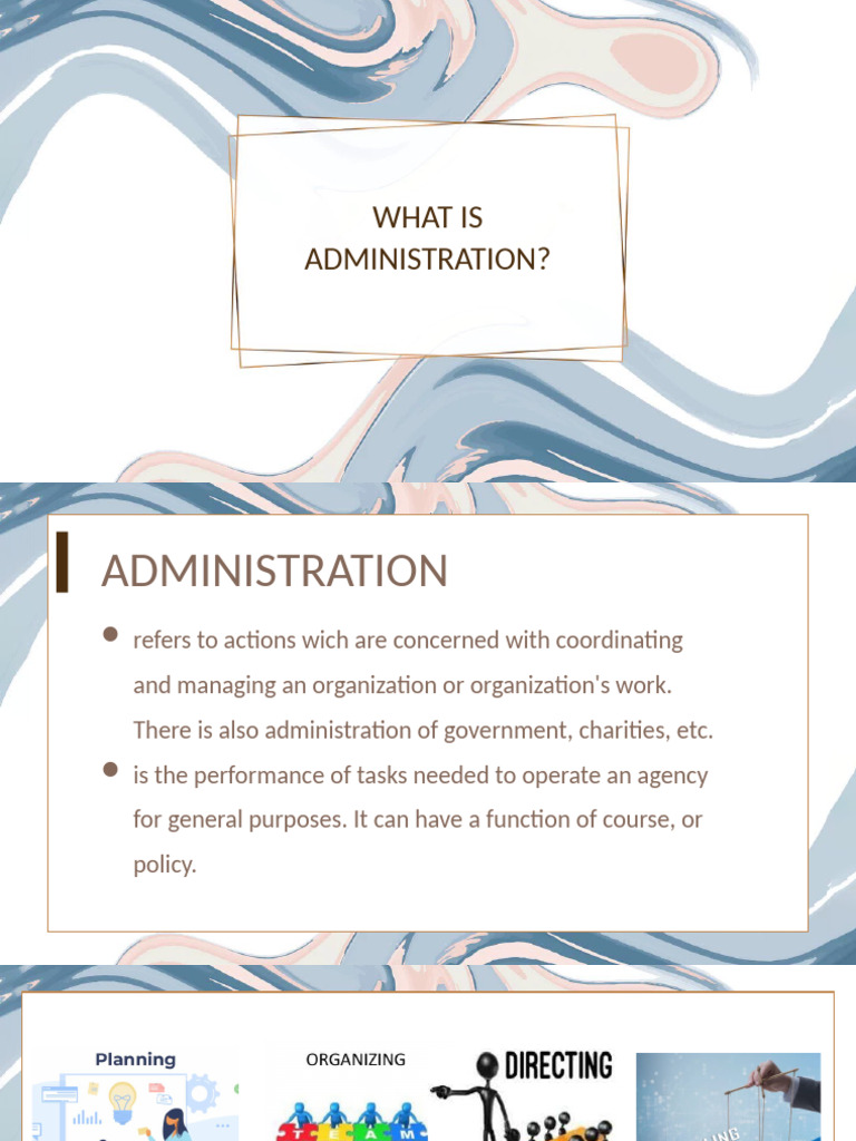 What Is Administration | PDF | Skill | Learning